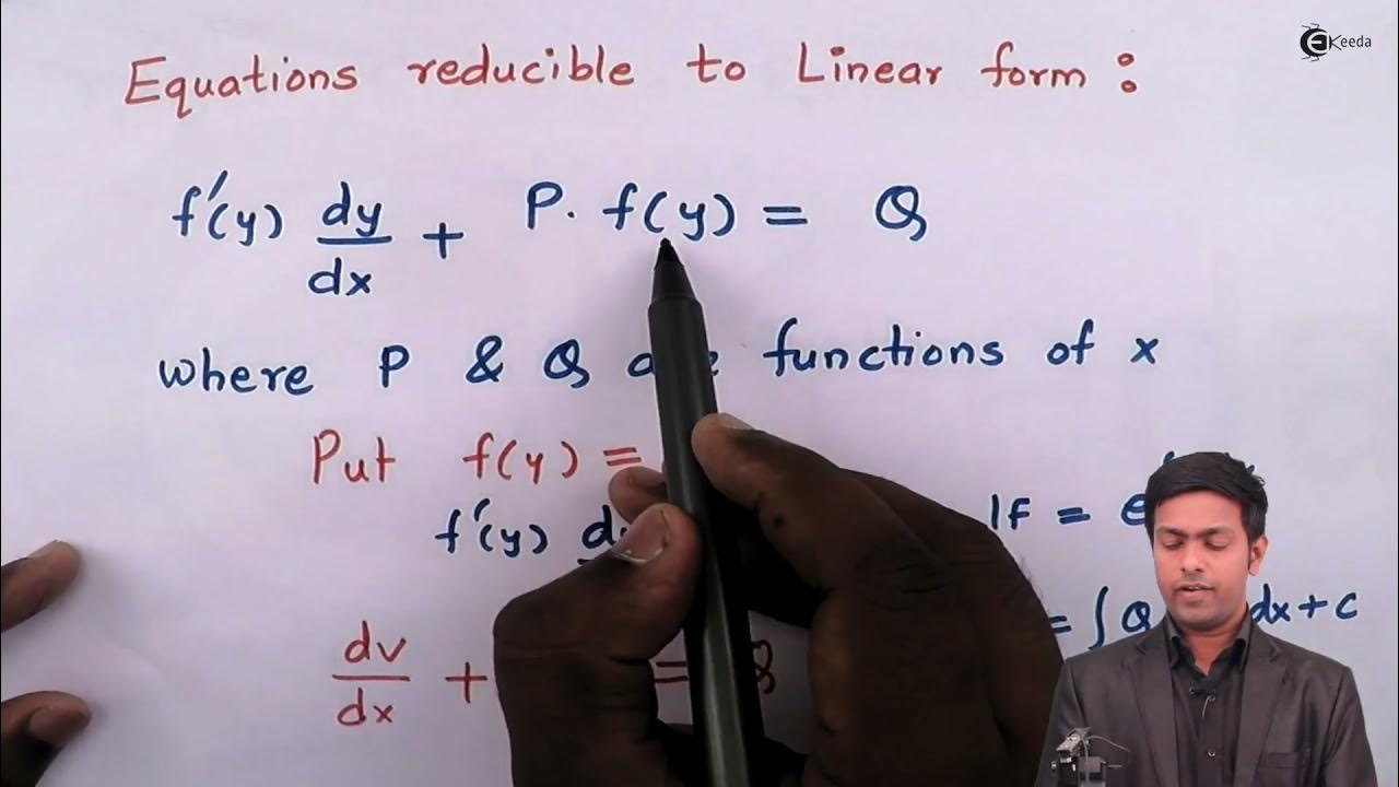 Problem 3 on Equation Reducible to Linear Form - YouTube