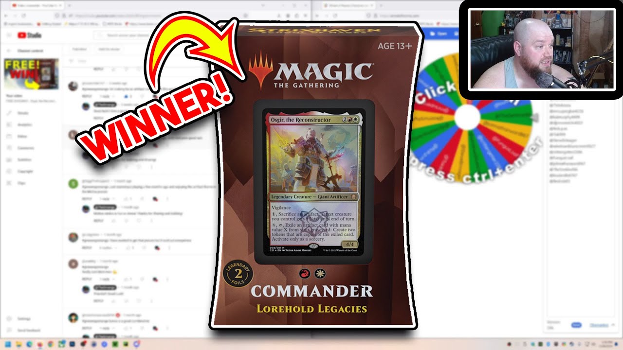 Magic the Gathering - Osgir, The Reconstructor Commander Deck WINNER ...
