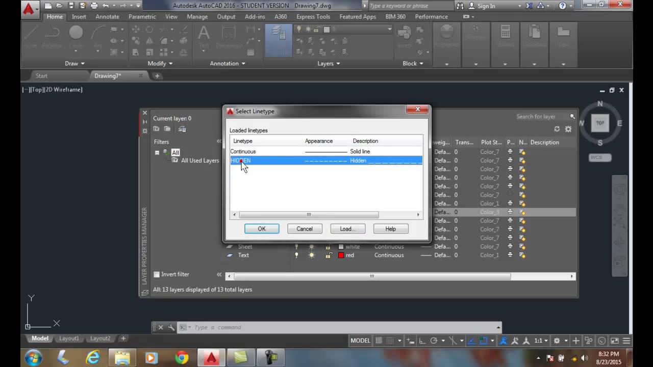 AutoCAD I 05-13 Loading Linetypes - YouTube