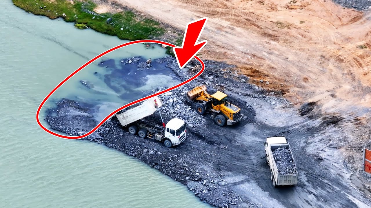 Part 432| Wonderful Making the Road by Wheel Loader Pushing & DumpTruck ...