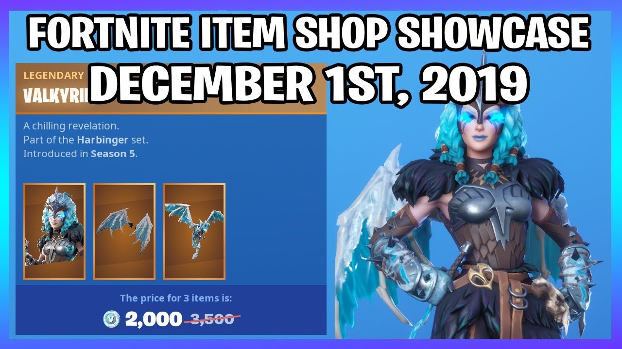 *NEW* HARBINGER BUNDLE! (Fortnite Item Shop 1st December) - YouTube