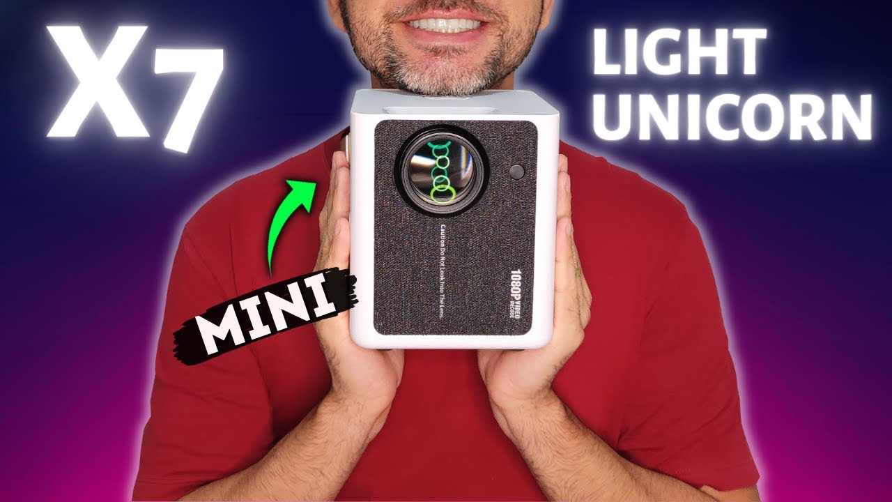 PREÇO INCRÍVEL! Mini Projetor X7 Light Unicorn - YouTube