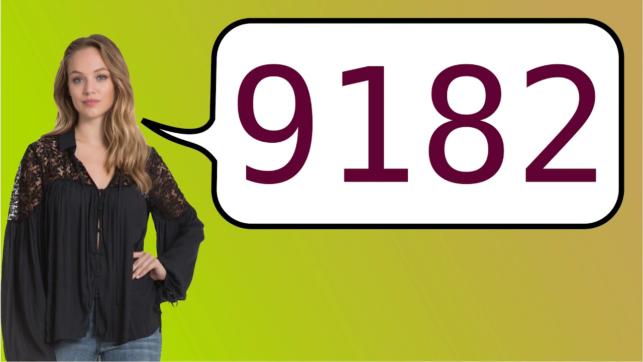 How to say '9182' in French? - YouTube