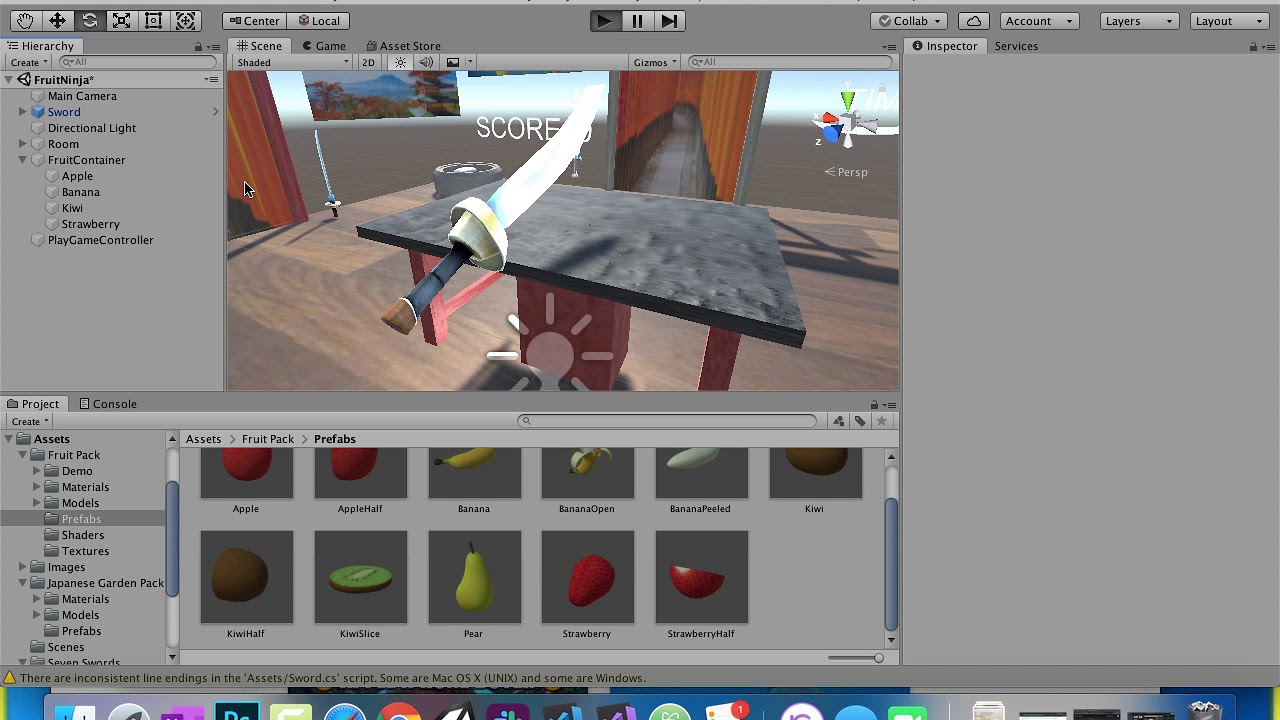 GantTech Class Video: Unity3D: Fruit Ninja VR (Slicing Fruit) - YouTube