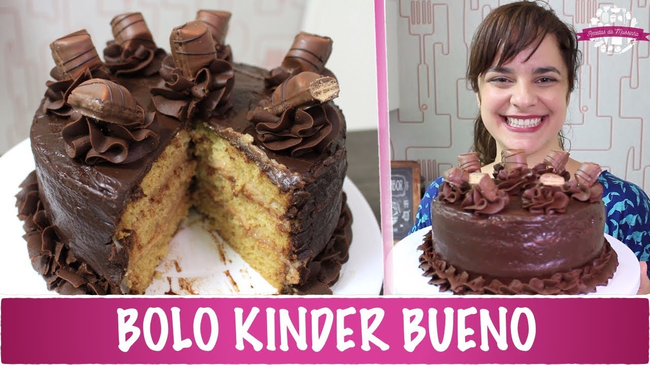BOLO KINDER BUENO - #394 - Receitas da Mussinha - YouTube