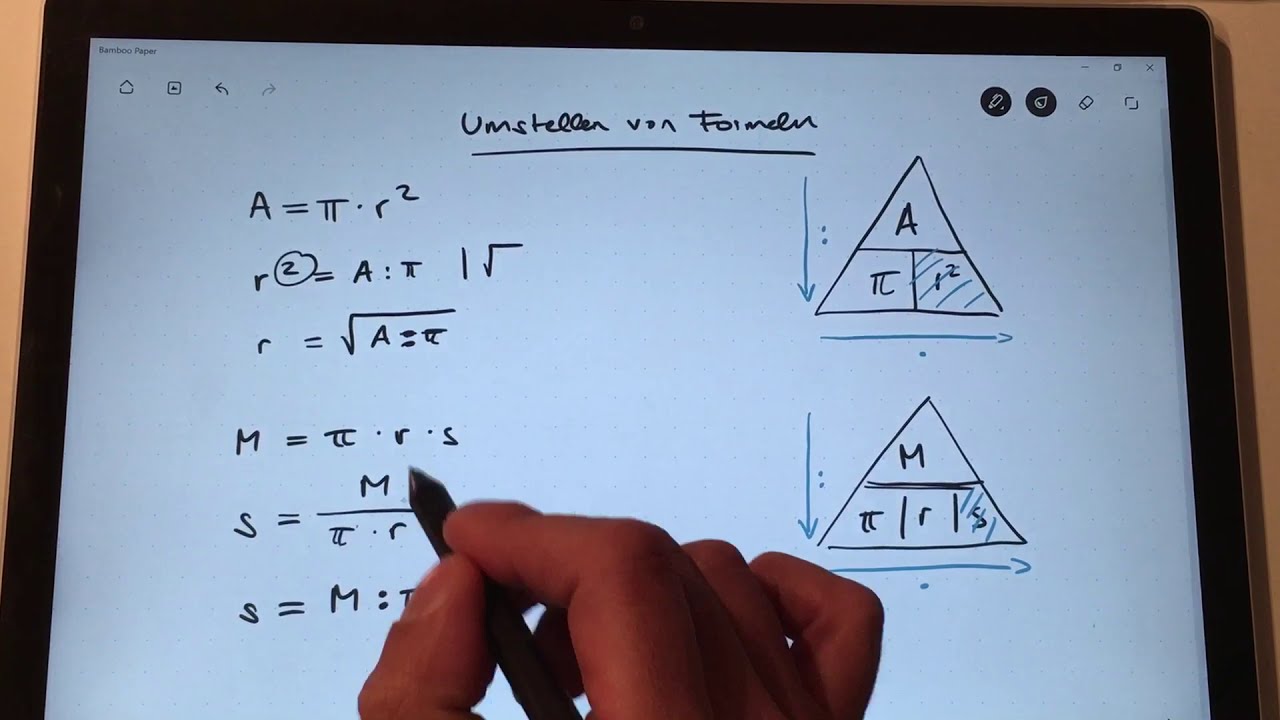 Formeln umstellen - YouTube