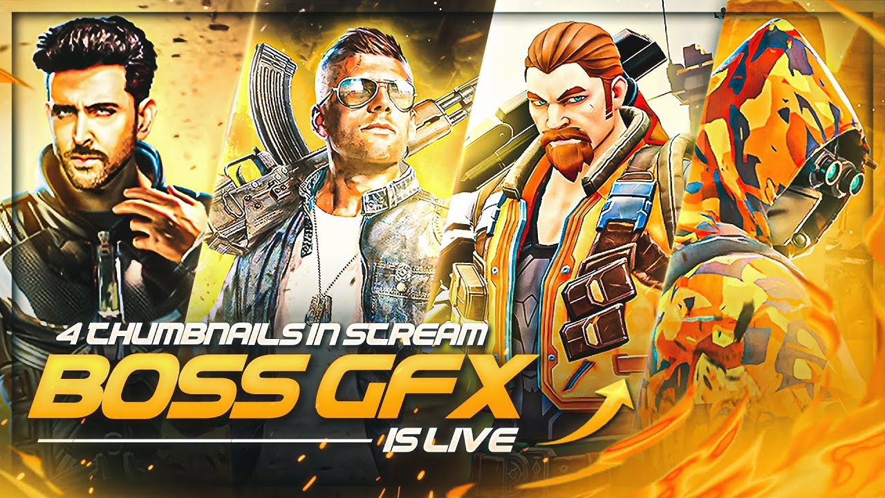 BOSS GFX IS LIVE | 4 THUMBNAILS IN LIVE STREAM | CHILL STREAM - YouTube