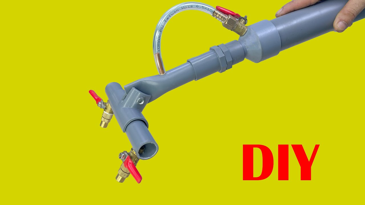 How to make a smart floor mop from PVC pipe! Anyone can do it! - YouTube