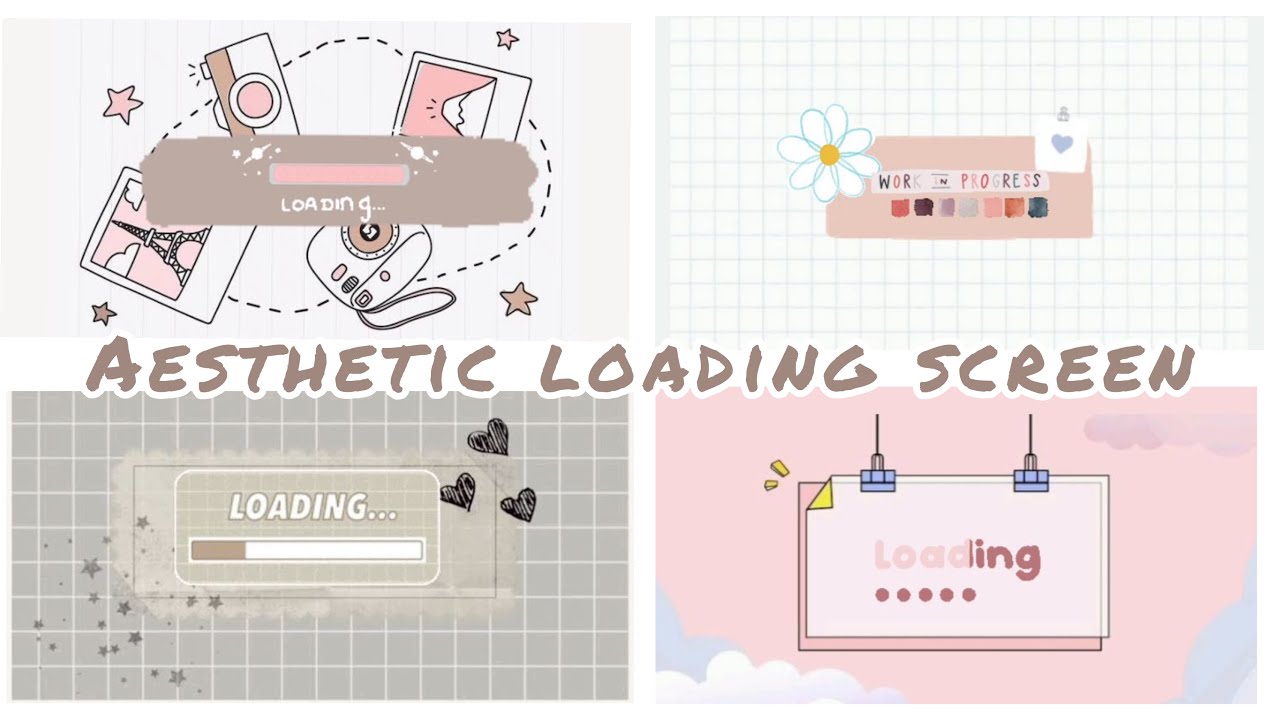 Aesthetic loading screen for edits - YouTube