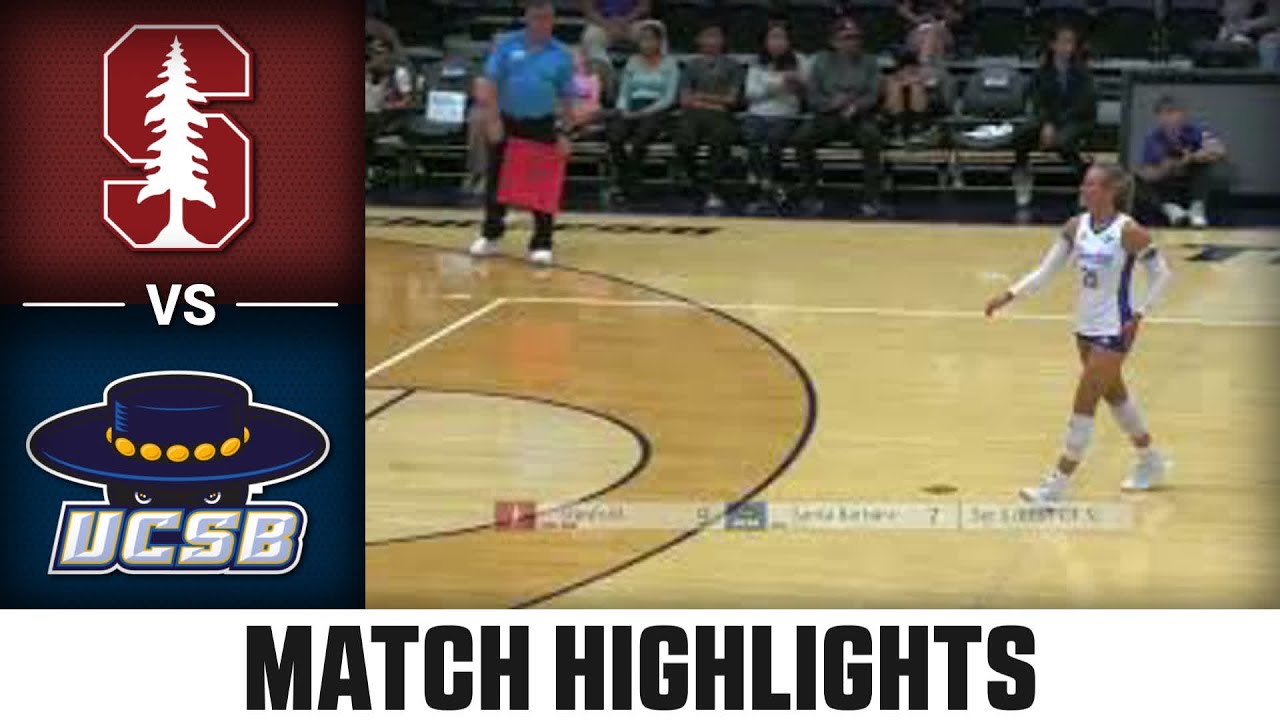 Stanford vs. UC Santa Barbara Match Highlights | 2024 ACC Volleyball ...