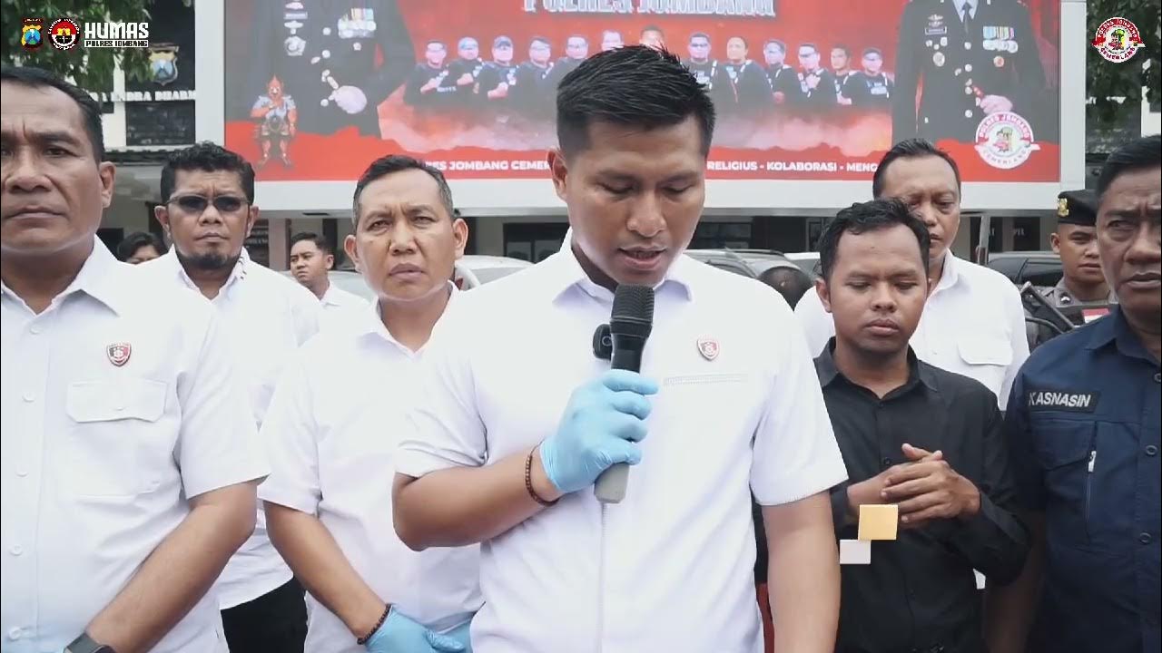 Konferensi Pers Ungkap Kasus Pengeroyokan dan Pencurian dengan Pemberatan - YouTube