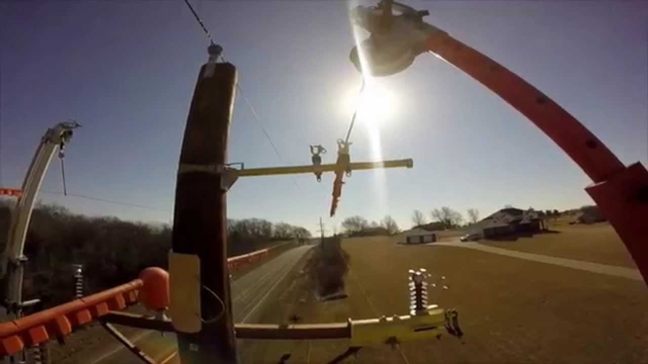 How to Hot Stick a 34-kV Line - YouTube