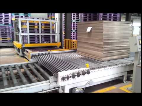 SCM movie of pallet inserter line - YouTube
