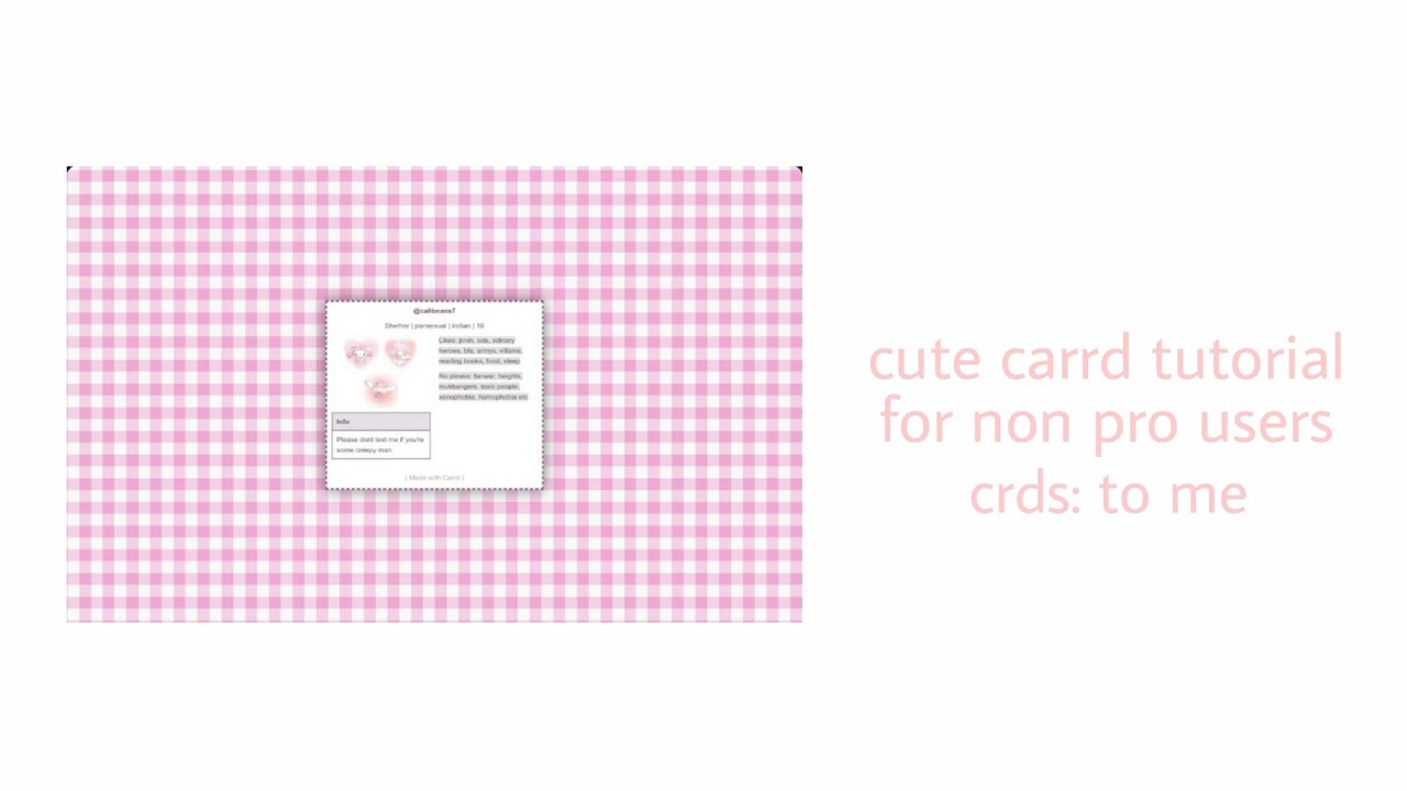 cute carrd tutorial for beginners #carrd - YouTube