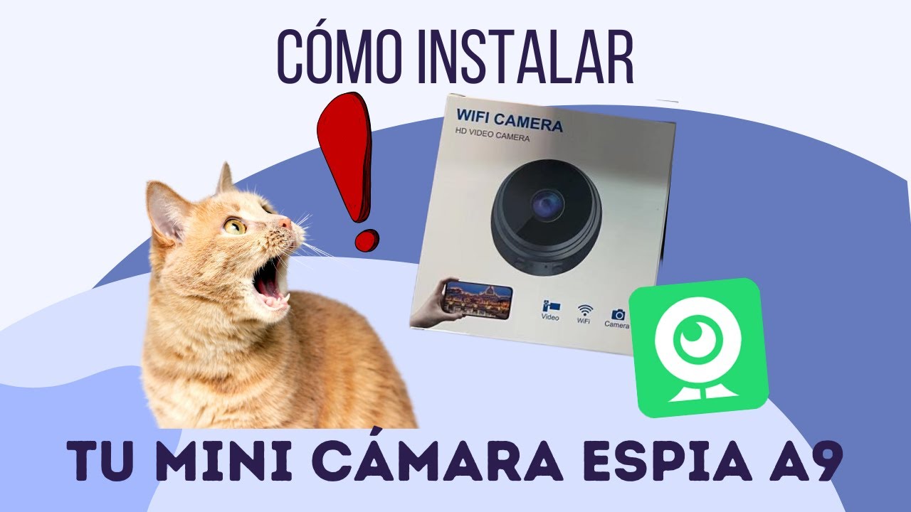 ¿Cómo instalar tu mini cámara espía A9?- Con aplicativo 365cam - YouTube