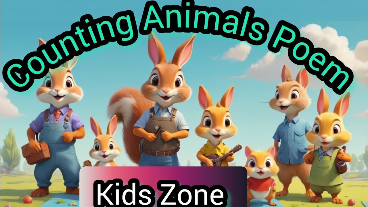 Kids Animals Counting Poem/ Nursery Rhyme/ Kids Counting Poem/ @Coco ...