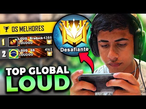LOUD DOMINOU TOP 1 GLOBAL DO FREE FIRE EM 24 HORAS!!