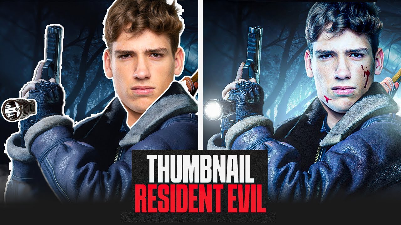 CRIANDO uma THUMBNAIL do RESIDENT EVIL - Projeto thumbnails EP 04 - YouTube
