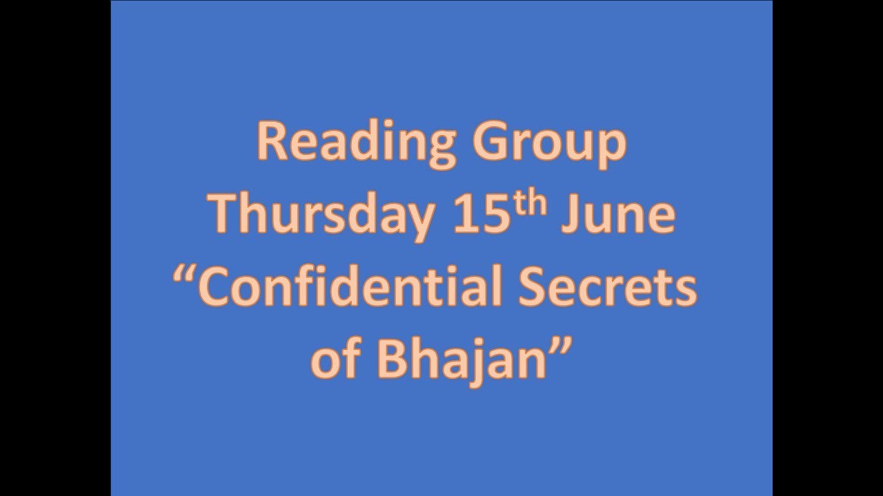 READING GROUP THURSDAY 15TH JUNE - YouTube