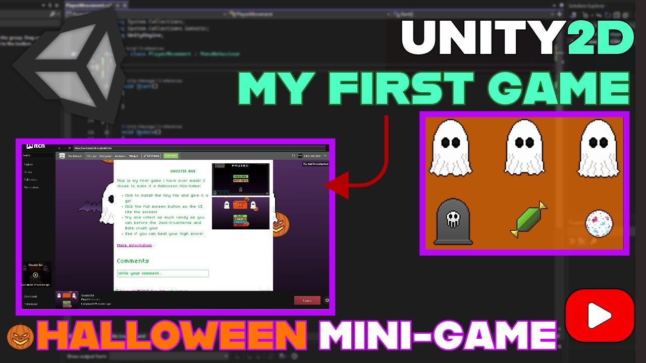HALLOWEEN MINI GAME | UNITY 2D - YouTube