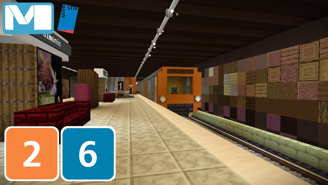 Métro bruxellois / Brussels subway : Lignes 2 & 6 (Minecraft) - YouTube