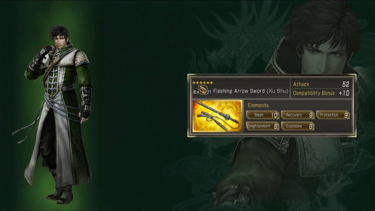 Xu Shu 6th Weapon Flashing Arrow Sword - DW8XLCE PS3 - YouTube