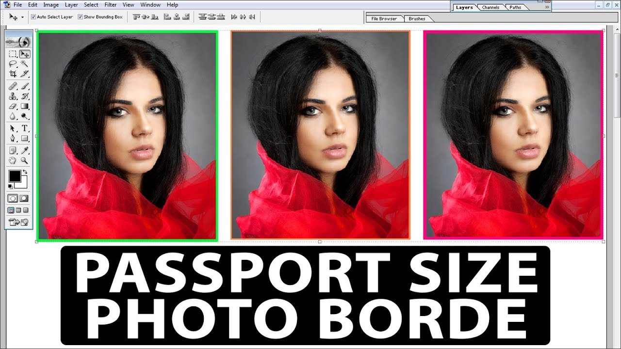 How To Create Passport Size Photo Border In Photoshop CC In Hindi how-to-create-passport-size-photo-border-in-photoshop-cc-in-hindi