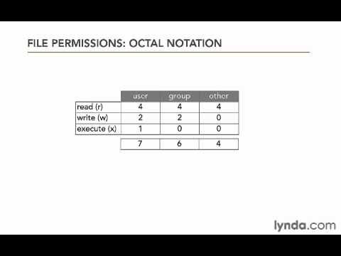 0406 Setting permissions using octal notation - YouTube