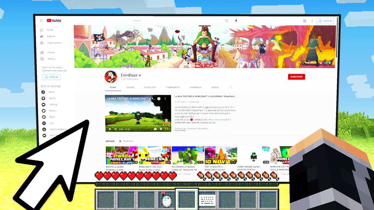 QUESTA MOD ti fa USARE YOUTUBE in MINECRAFT! - YouTube