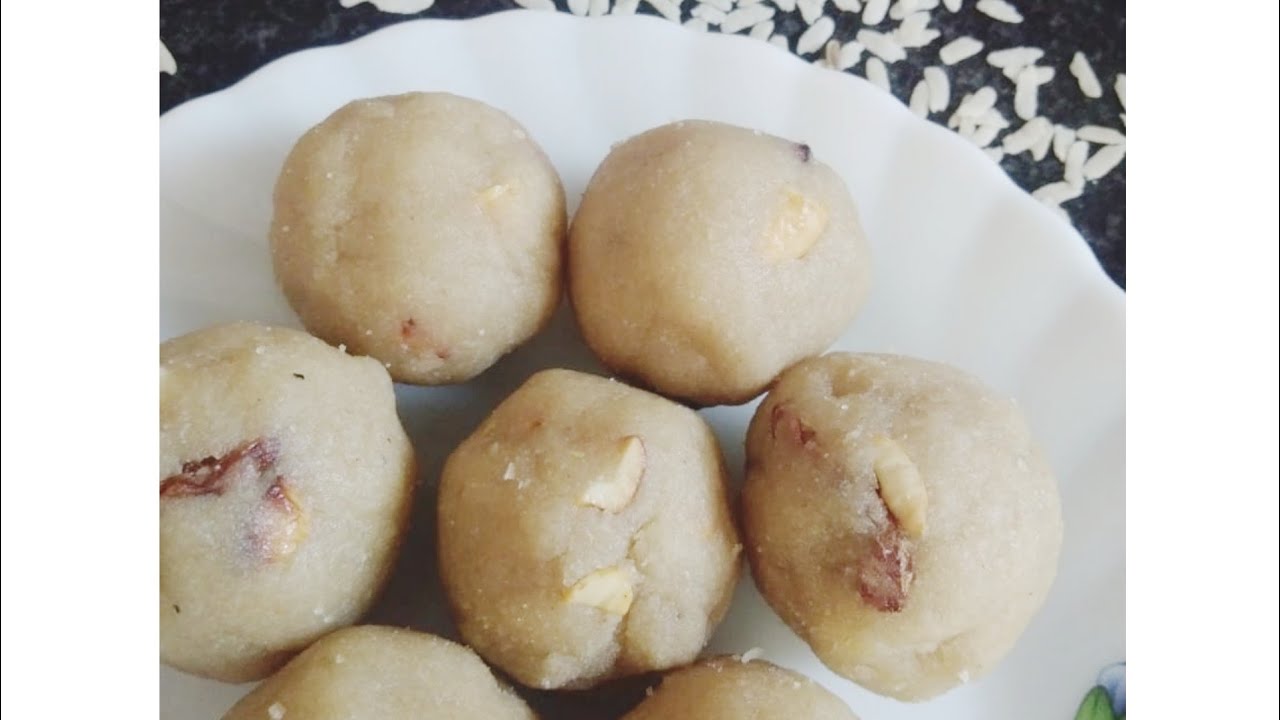 Aval laddu recipe | poha laddu - YouTube