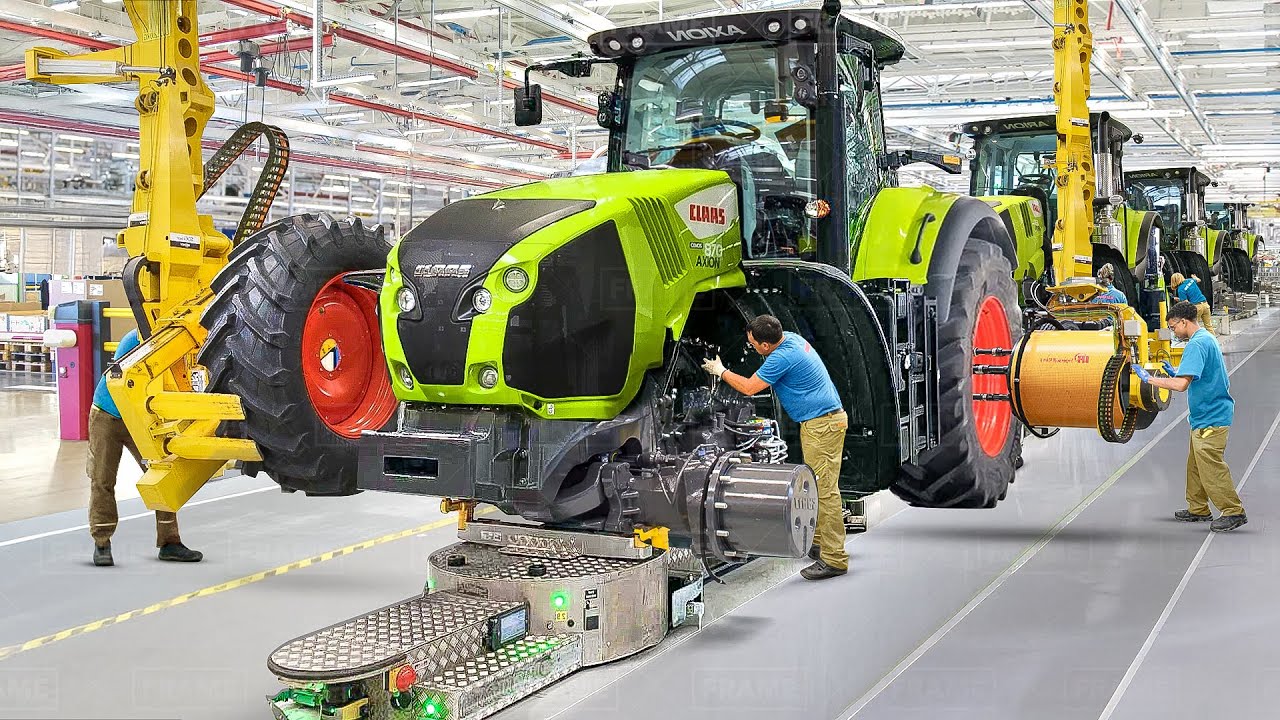 Inside Billion $ French Factory Producing Massive Tractors - CLAAS ...