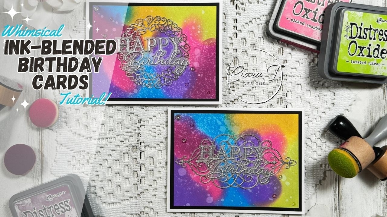 Step-by-Step Guide to Creating a Vibrant Ink-Blended A2 Birthday Card ...