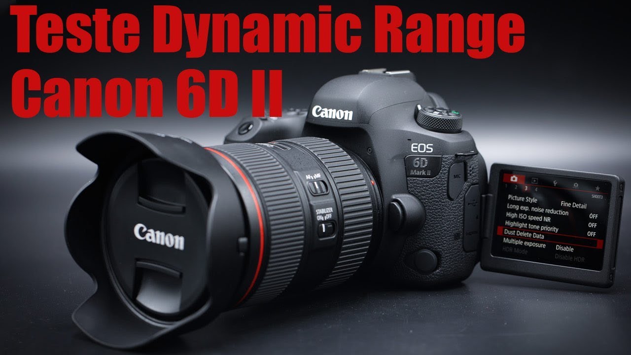 Teste Dynamic Range Canon 6D II - YouTube