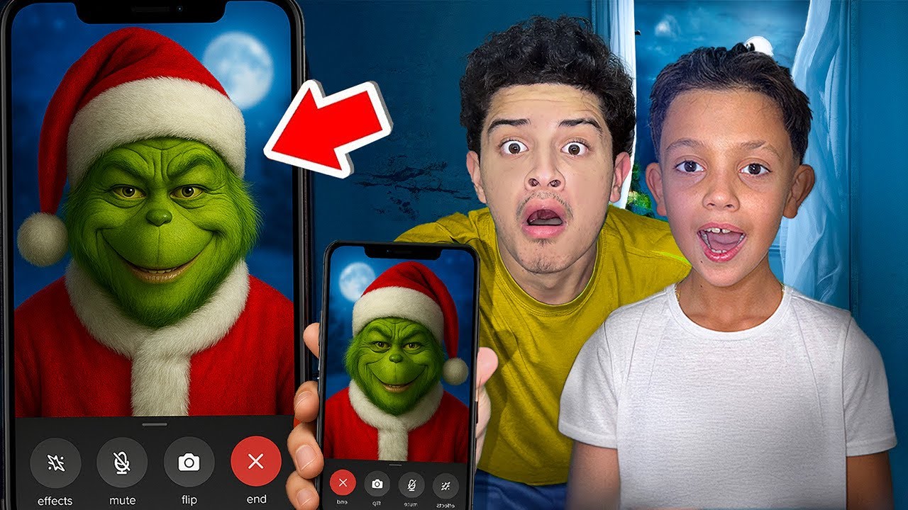 Do NOT FaceTime the Grinch at 3AM (SCARY 😱) - YouTube