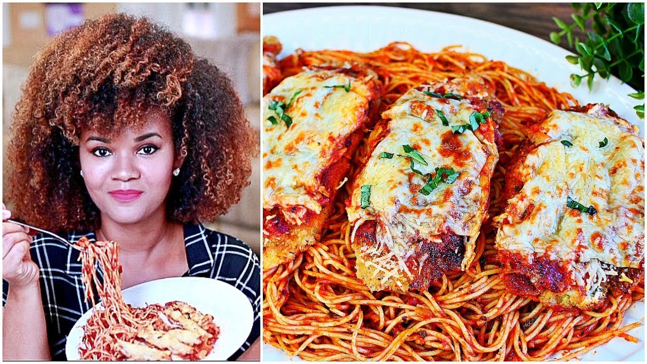 Chicken Parmesan Recipe + Mukbang - YouTube