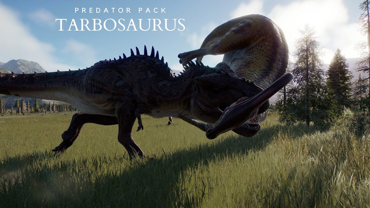 NEW! TARBOSAURUS Cool Fighting and Hunting Animations - JWE2 - Cretaceous Predator Pack - - YouTube