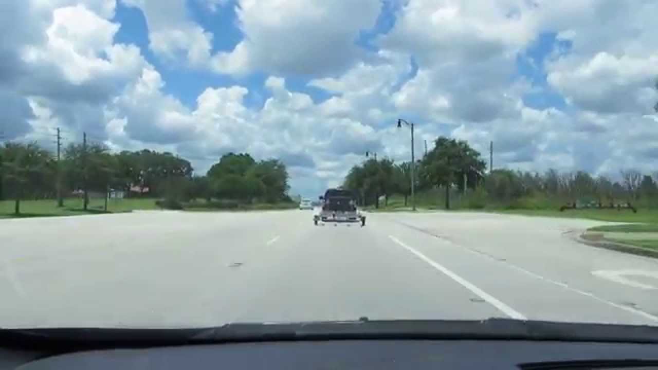Sandy Ridge Orlando Florida, Driving to the Interstate 4 to Disney ...