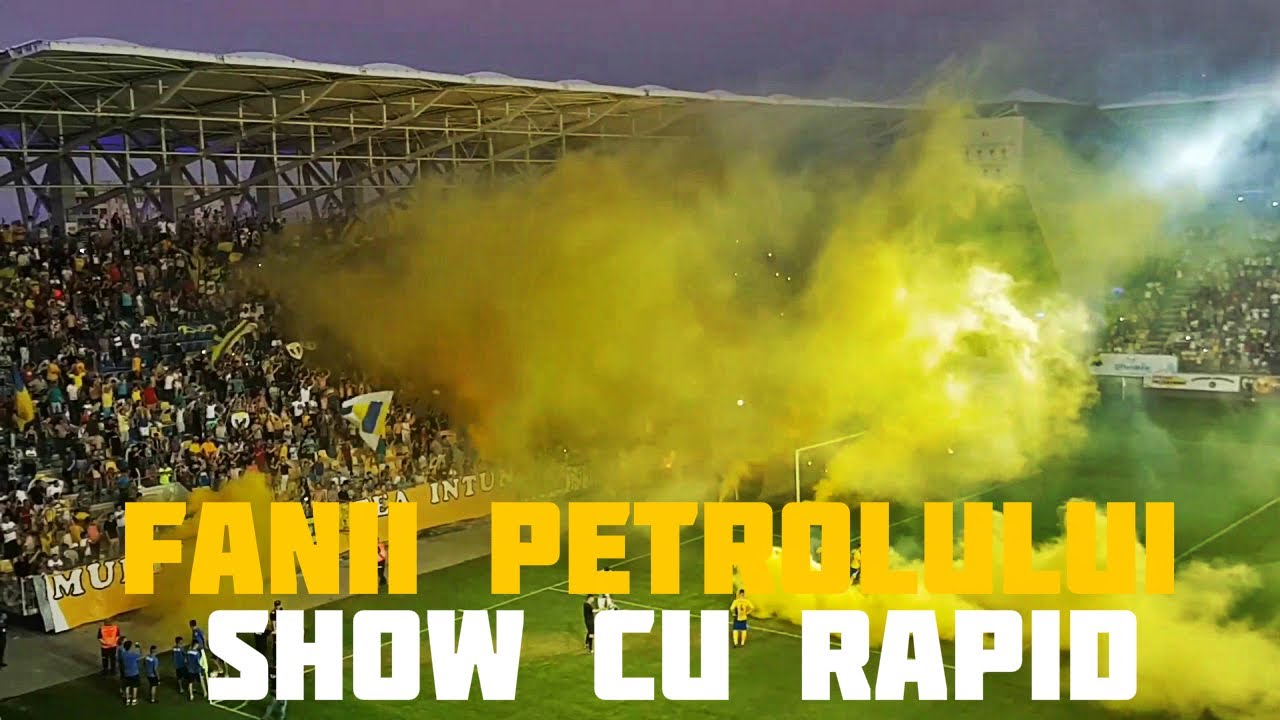 Rapid - Petrolul. Galeria Petrolului, coregrafie spectaculoasa in Regie ...