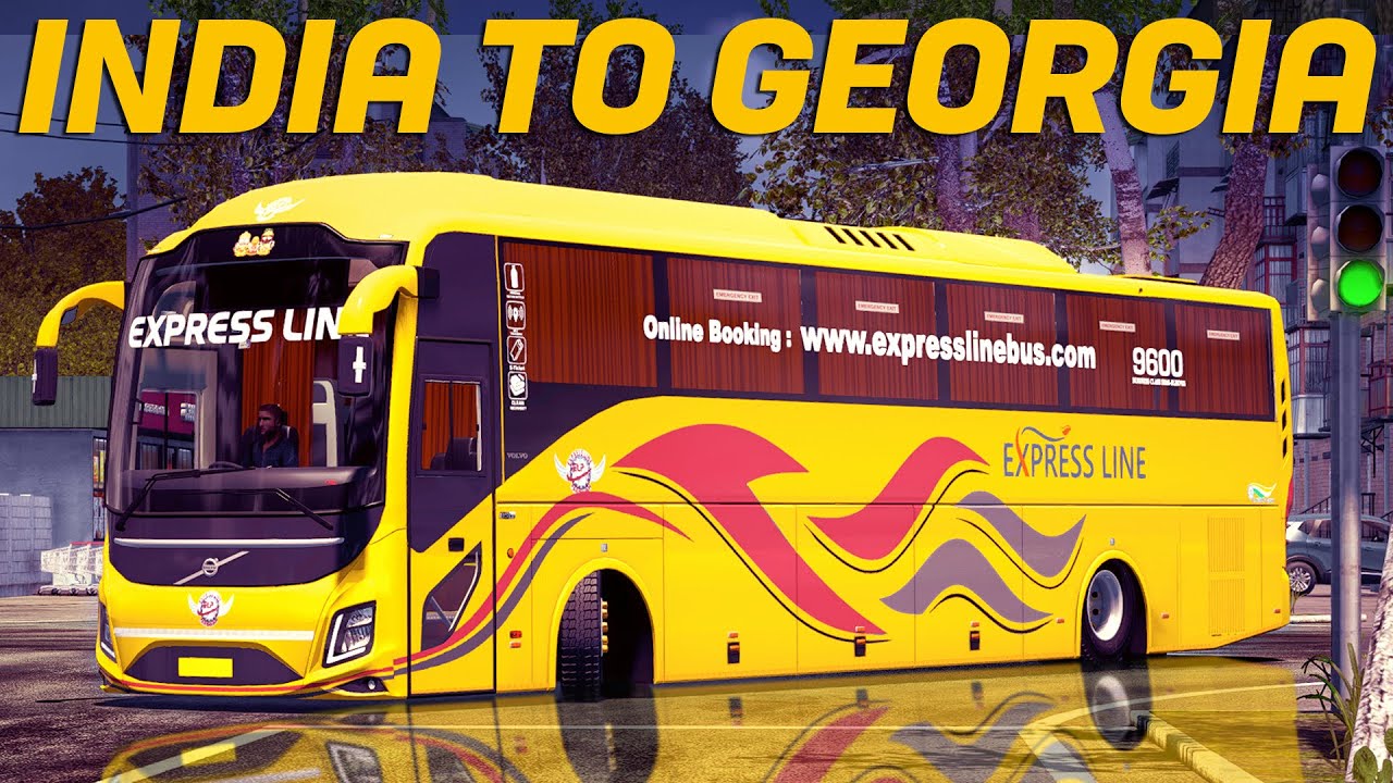 Volvo 9600 Express Line Driving in Georgia | India To Pakistan Ep#8 ...