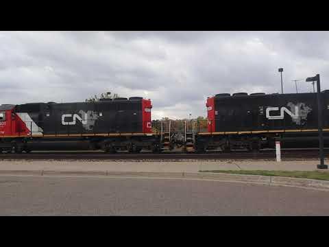 CN 5931 & CN 5939 Leading A Local Train Eastbound Battle Creek Michigan 10/27/23 - YouTube