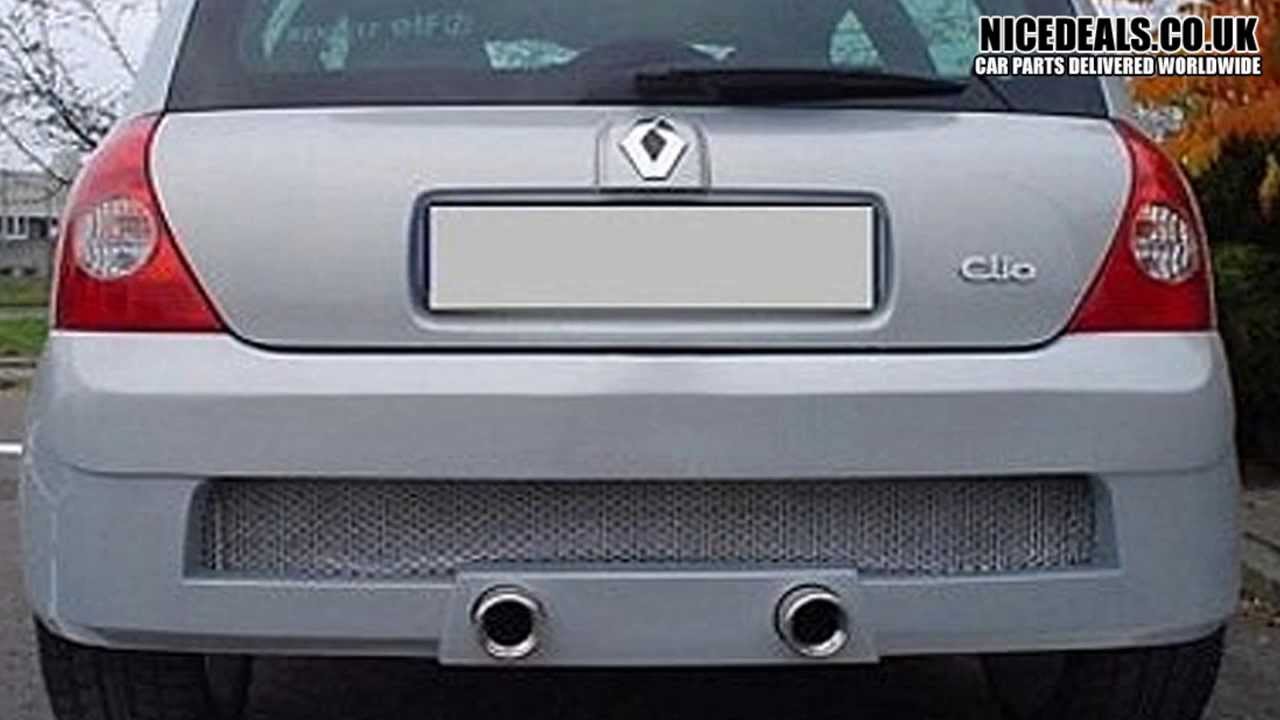RENAULT CLIO 01 ON SPORTS REAR BUMPERS, BODY KITS - YouTube