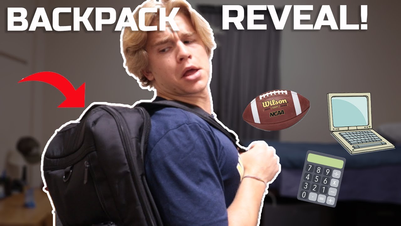 BACK TO SCHOOL STUDENT ATHLETE BACKPACK REVEAL! WHAT'S INSIDE A COLLEGE ...