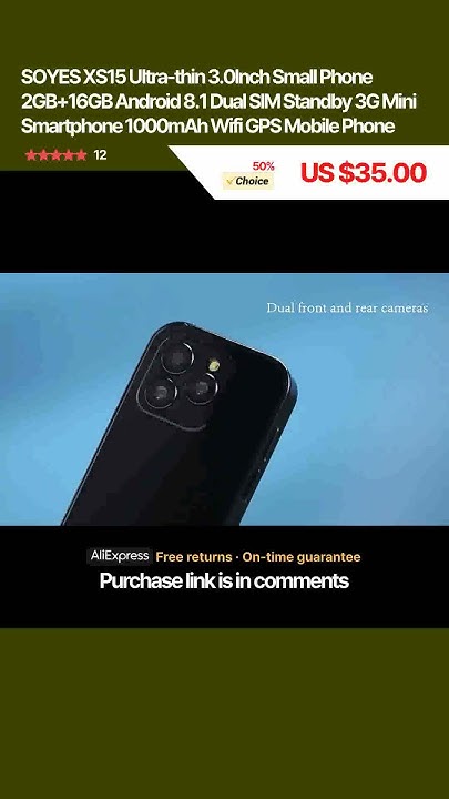 SOYES XS15 Ultra-thin 3.0Inch Small Phone 2GB+16GB Android 8.1 Dual SIM Standby 3G Mini - YouTube
