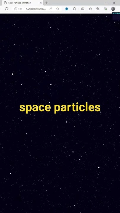 Space particles flow in threeJS #shorts - YouTube