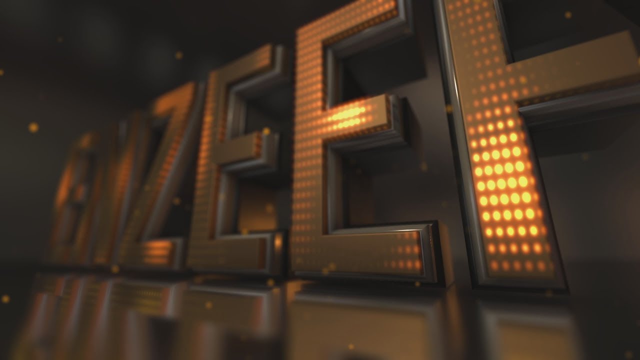 Free After Effects Intro Template #365 : 3D LED Gold Text-Logo Reveal ...