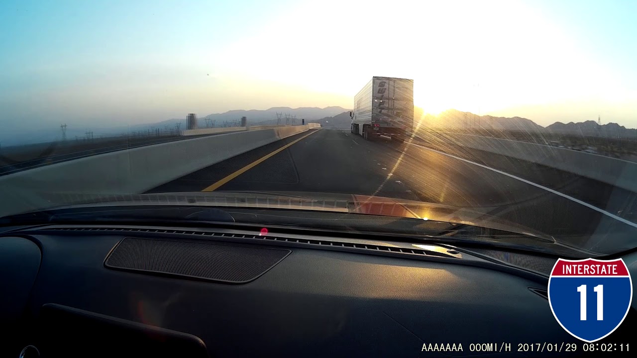 Driving on the new Interstate 11 Highway in Nevada 1080P - YouTube