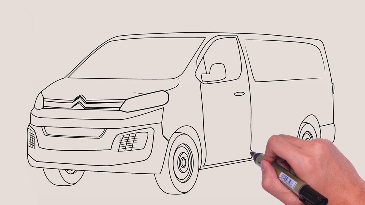 Citroen Jumpy Nasıl Çizilir? | How to Draw a Citroen Jumpy? | ÇOK KOLAY ...