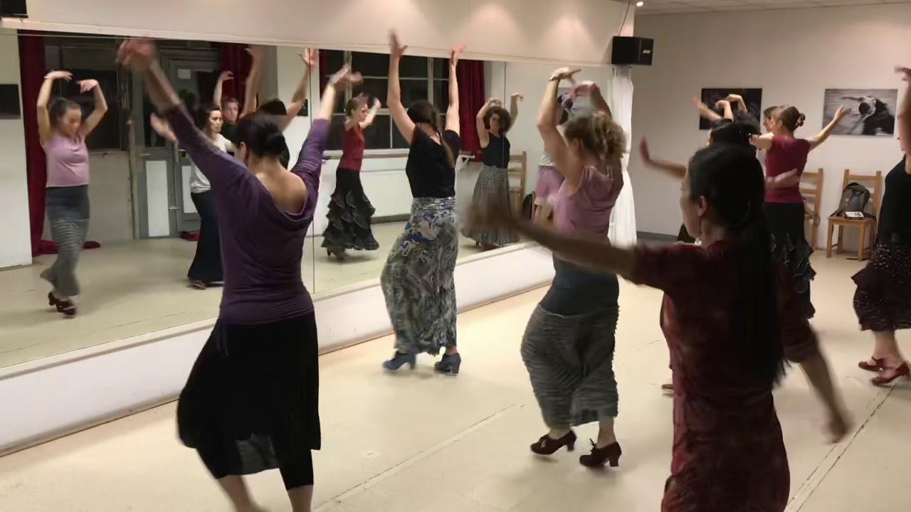 347: Clase de Tango Flamenco - YouTube