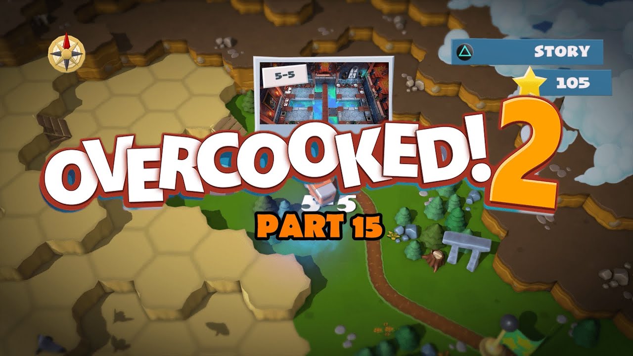 Overcooked 2 Part 15 - Masak pasta buat alien sampe masuk wormhole ...