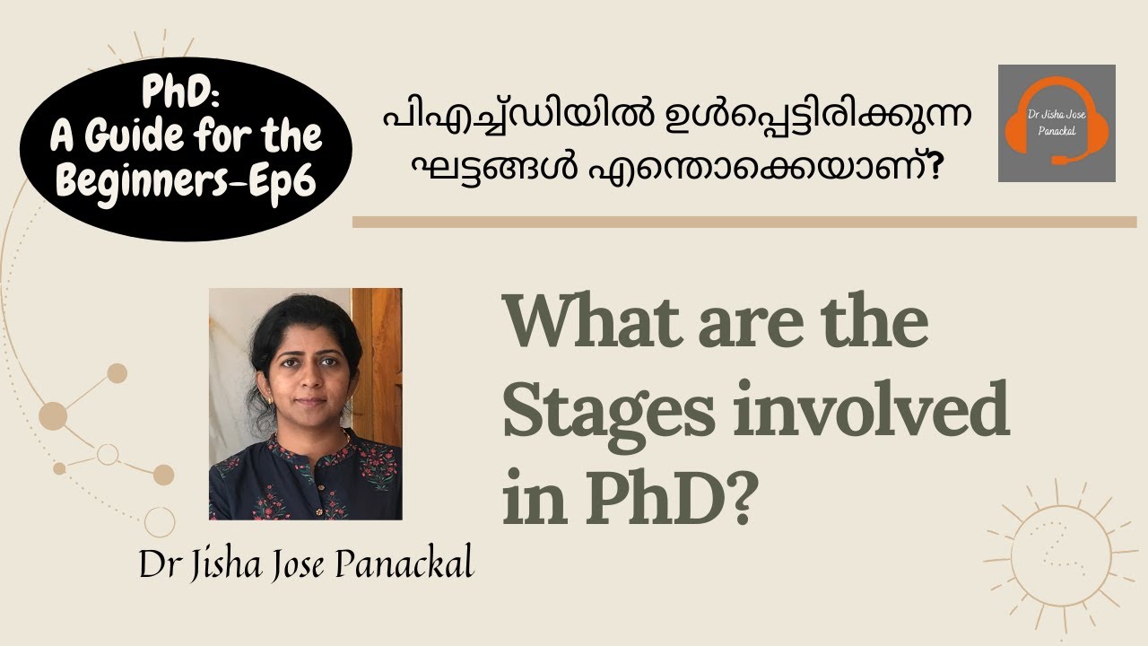 PhD information in Malayalam || Various stages of PhD || PhD: A guide ...